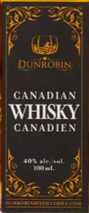 Drink Label: Dunrobin Canadian (Dunrobin Distilleries, CanadaCol:CA ...