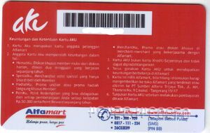 Gift Card: Alfamart Kartu Aku (Alfamart, Indonesia(Alfamart) Col:ID-AM ...