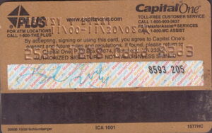 Bank Card: Gold (Capital One, United States of AmericaCol:US-MC-0628
