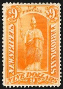 Stamp: Minerva (United States of America(Newspaper Stamps) Mi:US Z24,Sn ...