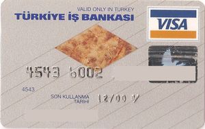 Bank Card: Türkiye İş Bankası (Türkiye İş Bankası, Türkiye (Turkey)Col ...