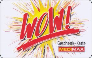 Geschenkkarte: Wow (barcode middle) (MediMax, Deutschland ...