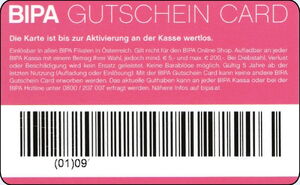 Geschenkkarte: Red card (Bipa, Österreich(Bipa) Col:AT-Bipa-019b
