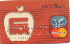 Bank Card: F&M Bank (F&M Bank, United States of AmericaCol:US-VI-1118