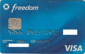 Tarjeta de Banco: Freedom (JPMorgan Chase Bank, Estados Unidos de ...