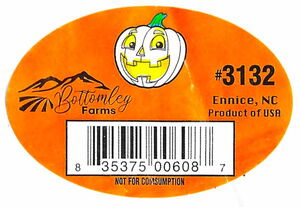 Fruit Sticker: Bottomley Farms #3132 Pumpkin (United States of ...