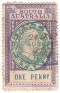 Stamp: Edward VII - Duty stamp (South Australia: Revenue Stamps ...