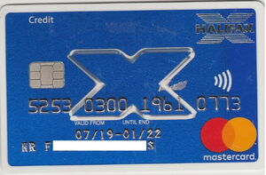Bank Card: Halifax (Halifax, United Kingdom of Great Britain & Northern ...