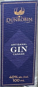 Drink Label: Dunrobin Artisanal Gin Canada (Dunrobin Distilleries ...