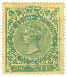 Stamp: Queen Victoria Issue (Cape of Good Hope: Revenue Stamps(Queen ...