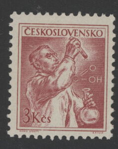 Stamp: Chemist (Czechoslovakia(Professions) Mi:CS 863,Sn:CS 657,Yt:CS ...