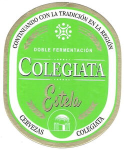 Drink Label: Estela Colegiata Rubia (Cerveza Estela, SpainCol:ES-BEER ...