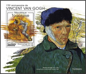 Stamp: Vincent van Gogh (1853–1890) (Togo(Vincent van Gogh (2023)) Col ...