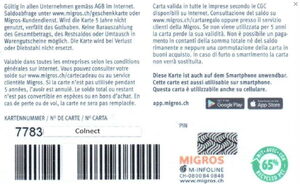Geschenkkarte: M-Plus card (Migros, Schweiz(Migros) Col:CH-MIG-2027-000-V10