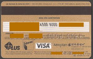 Tarjeta de Banco: CIBC - Aero Or (Canadian Imperial Bank of Commerce ...