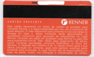 Gift Card: Lines (Renner, Brazil(Renner) Col:BR-REN-024f