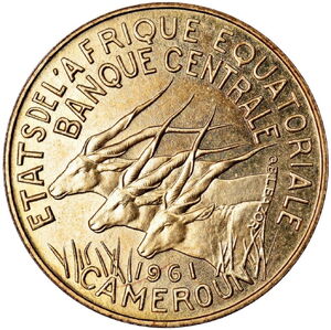 Coin: 5 CFA Francs (Essai) (Equatorial African States(Patterns) WCC:kme1