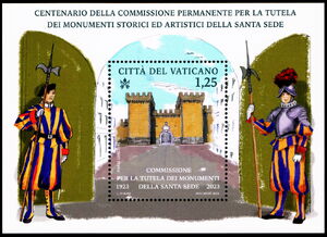Stamp: Commission to Protect Monuments of Holy See, Centenary (Vatican ...