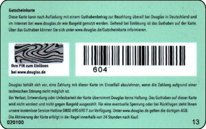 Gift Card: Strip (Douglas, Germany, Federal Republic(Douglas) Col:D-DOU ...