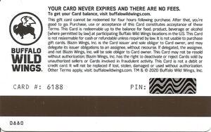 Gift Card: Palm Trees in Snow (Buffalo Wild Wings, United States of ...