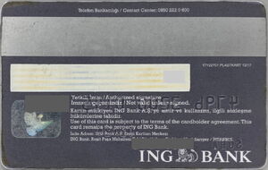 Banka Kartı: ING Bank business (ING Bank, TürkiyeCol:TR-VI-0648