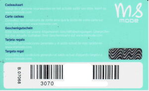 Gift Card: M&s (M&S, Belgium(M&S) Col:BE-M&S-004