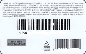 Gift Card: Green/ Bblue stripes gift card (LCBO, Canada(Lcbo) Col:CA ...