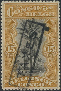 Stamp: Oil Palm Trees Bilingual overprinted (Belgian Congo(Postage Due ...