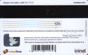 Functional Card: Manibux (Prepaid Cards, Türkiye (Turkey)(Ininal) Col ...
