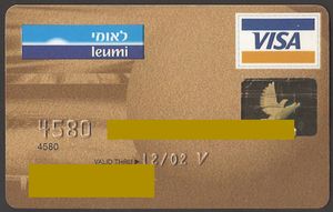 Bank Card: Leumi Bank VISA Gold-1 (Leumi Bank, IsraelCol:IL-VI-0011