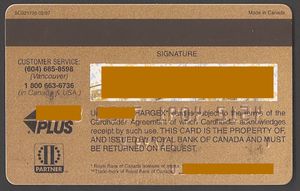 Bankkarte: RBC-VISA gold-1 (Royal Bank of Canada, KanadaCol:CA-VI-0026.01