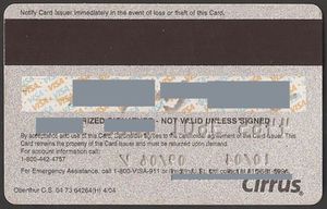 Bank Card: Tdecu Visa (Tdecu, United States of America) Col:US-VI-0119