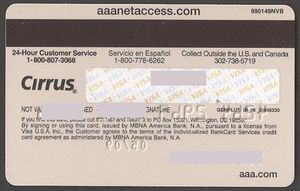 Bank Card: AAA Platinum-2 (MBNA America Bank, United States of ...