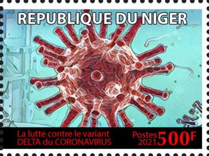 Stamp: Fight against the Delta Variant of Covid-19 (Niger(Fight against ...
