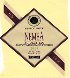 Drink Label: Nemea (CAVINO S.A., GreeceCol:GR-WINE-003409