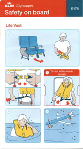 Safety Card: E175 (KLM Cityhopper, NetherlandsCol:KLC-NL-0001
