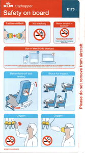 Safety Card: E175 (KLM Cityhopper, NetherlandsCol:KLC-NL-0001