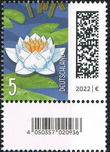 Stamp: Letters as Lotus Flower (Germany, Federal Republic(World of the ...