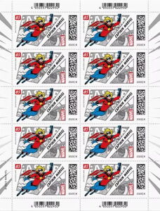 Stamp: Captain Marvel (Germany, Federal Republic(Cartoon Heroes of ...