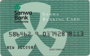 Bank Card: Sanwa Banking Card (Sanva Bank, United States of AmericaCol ...