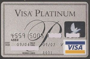 Bank Card: Providian VISA PLATINUM 2 (Providian National Bank (United ...