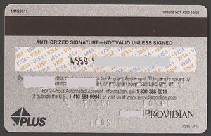 은행 카드: Providian VISA PLATINUM 2 (Providian National Bank (United ...