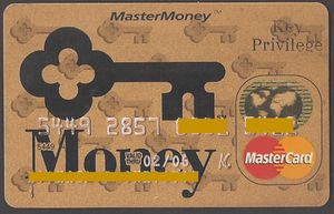 Bank Card: Master Money Privilege MC (Key Bank, United States of ...