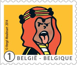 Stamp: Abdullah (Belgium(Tintin and his Friends) Mi:BE 4458,Sn:BE 2696 ...