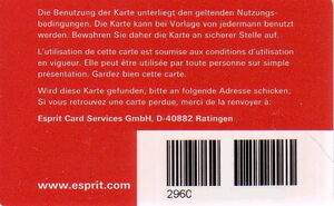 Gift Card: Lenticular (Esprit, Switzerland(Esprit) Col:CH-ESP-001