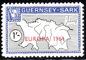 Stamp: Map of sark (Sark: Private Post Offices(Guernsey-Alderney ...