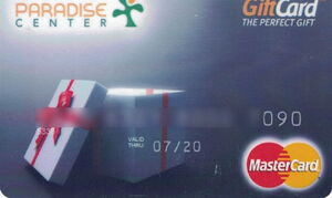 Gift Card: Paradise Center Gift Card (MasterCard, Bulgaria(Intercard Finance) Col:BG-MC-0020-4 💳