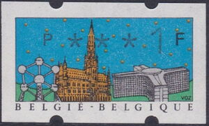 Stamp: Philatelic Exhibition "Belgica '90" - België-Belgique (Belgium ...