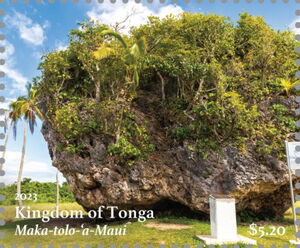 Stamp: Maka-Tolo-'a-Maui (Tonga(Heritage Sites of Tonga (2023)) Col:TO ...