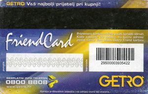 Functional Card: Getro (Shops - Supermarkets, Croatia(Getro) Col:HR ...